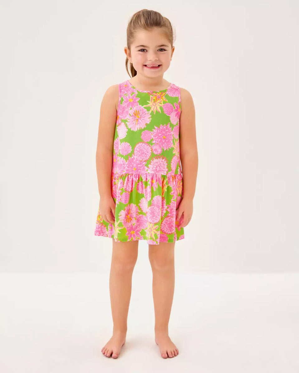 GIRLS MINI DIXI DRESS MULTI SEASIDE GARDEN – Village Palm