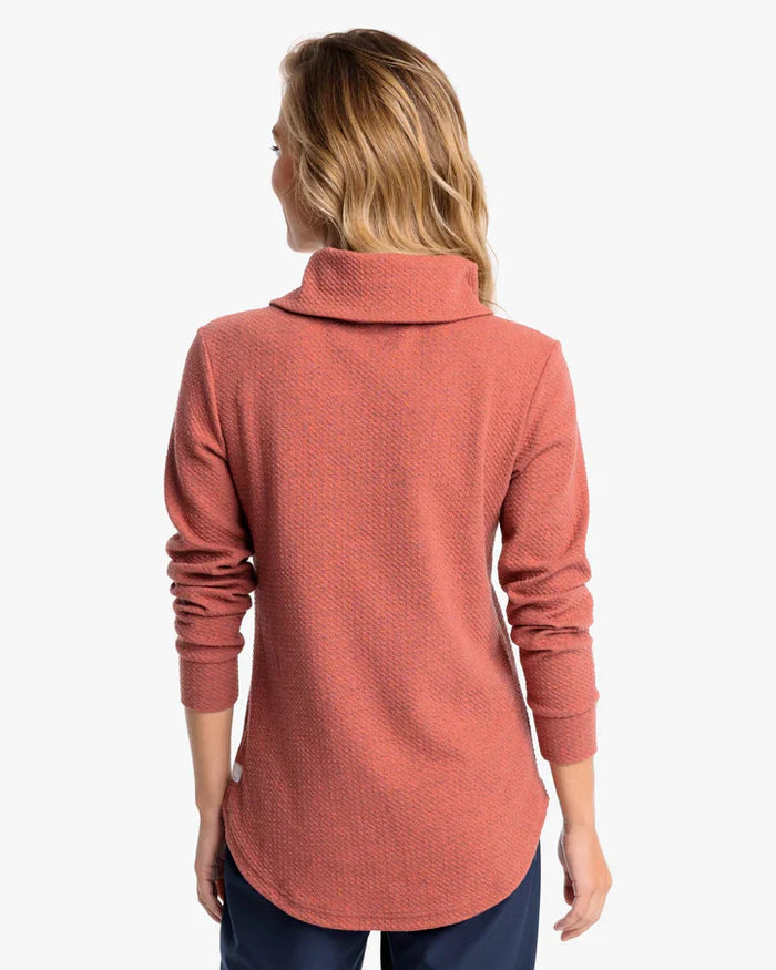 WOMENS SADIE TEXTURE TUNIC HEATHER MINERAL RED – Village Palm